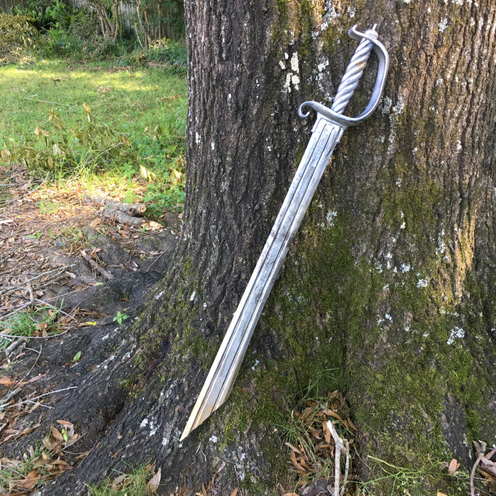 3D Printable Blackbeard Sword from POTC (Triton Sword) by Arden Markin