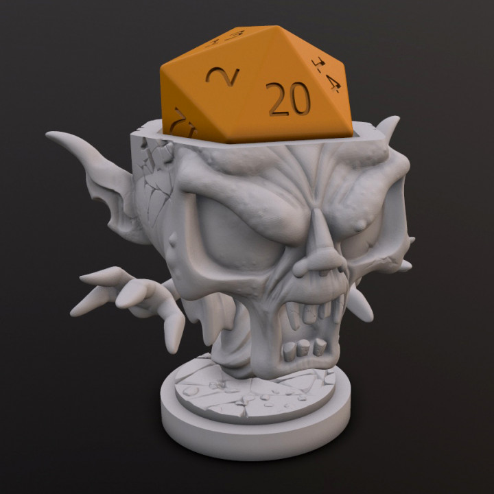 3D Printable Spectre Dice Head by Dice Heads