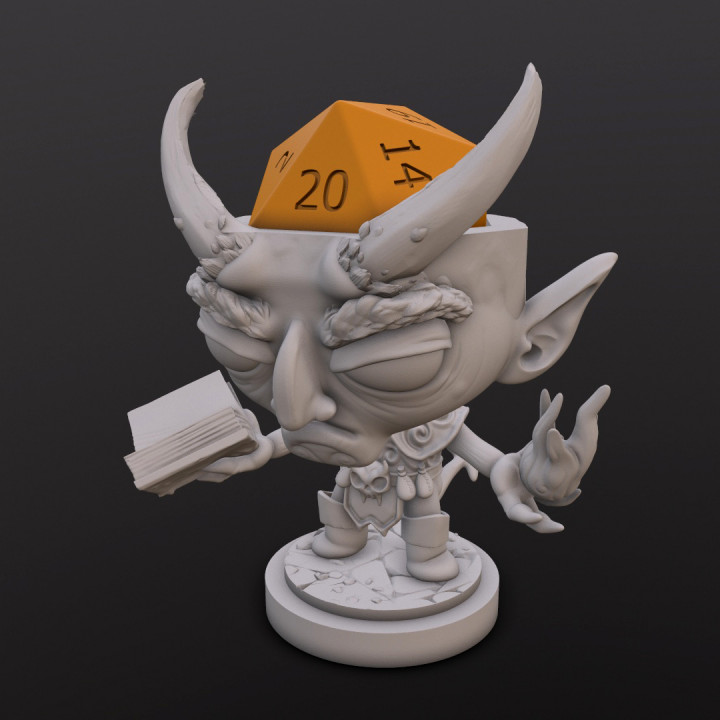 3D Printable Devilkin Warlock by Dice Heads