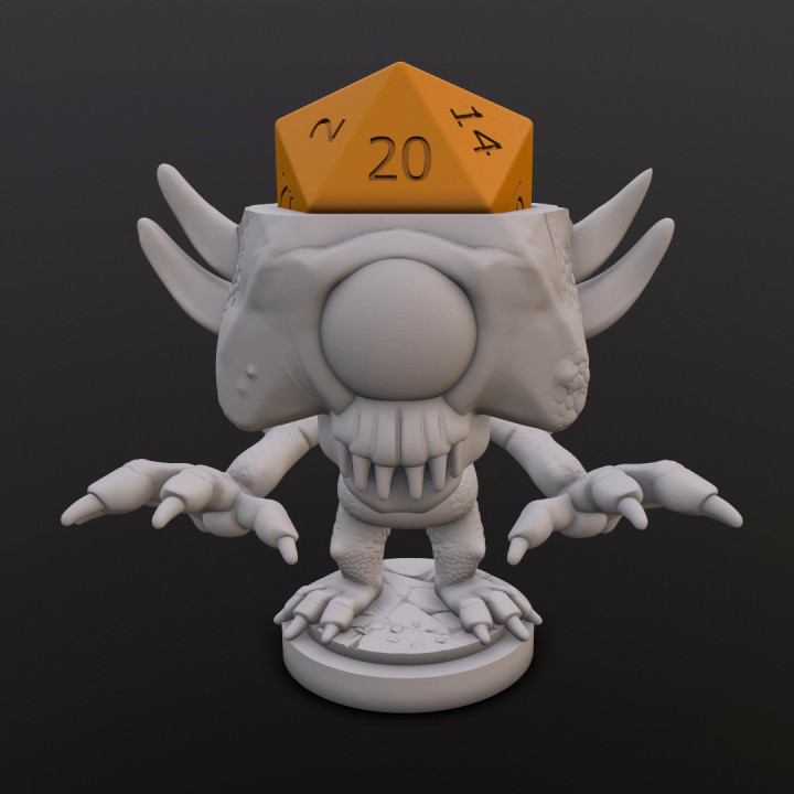 3D Printable Nothic Dice Head by Dice Heads
