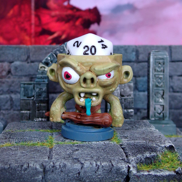 3D Printable Ogre Dice Head by Dice Heads