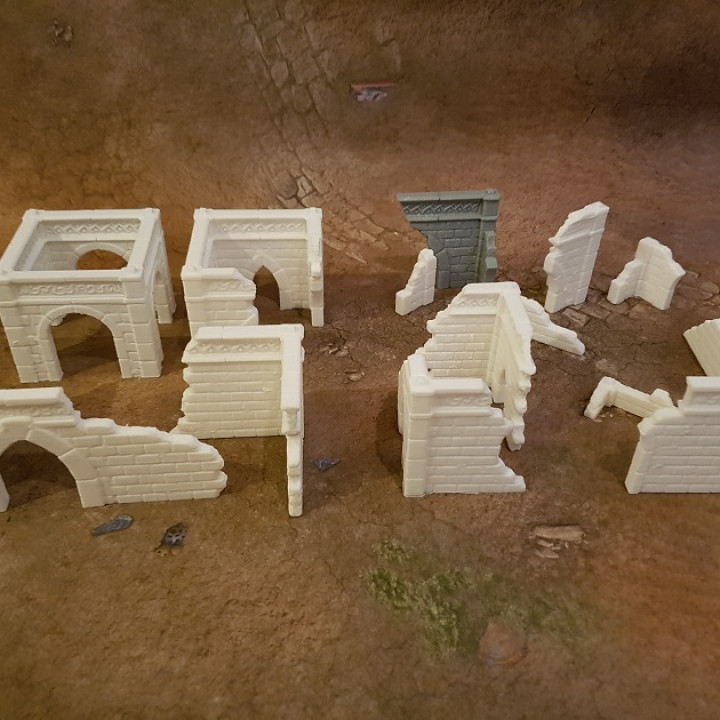 3D Printable Ruins Terrain Pack by TytanTroll Miniatures