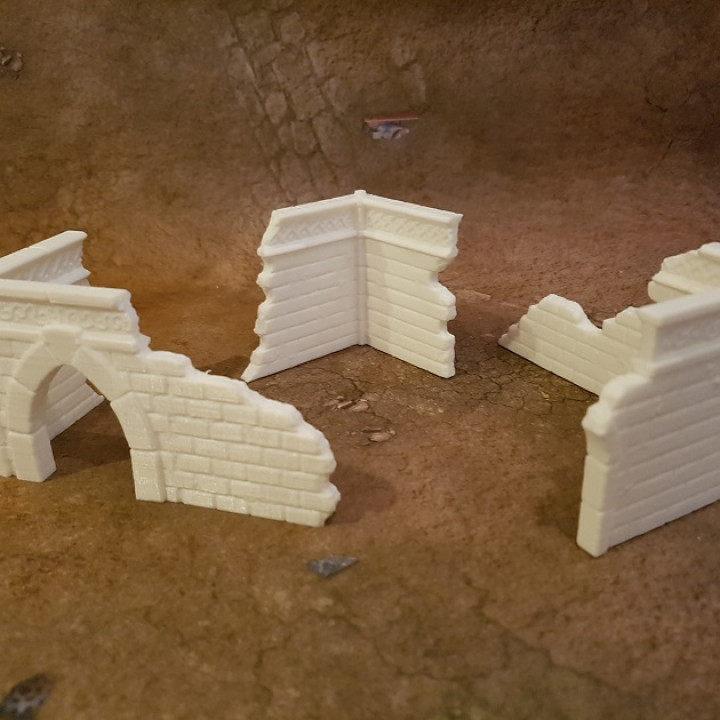 3D Printable Ruins Terrain Pack by TytanTroll Miniatures