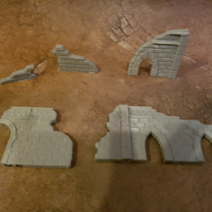 3D Printable Ruins Terrain Pack by TytanTroll Miniatures