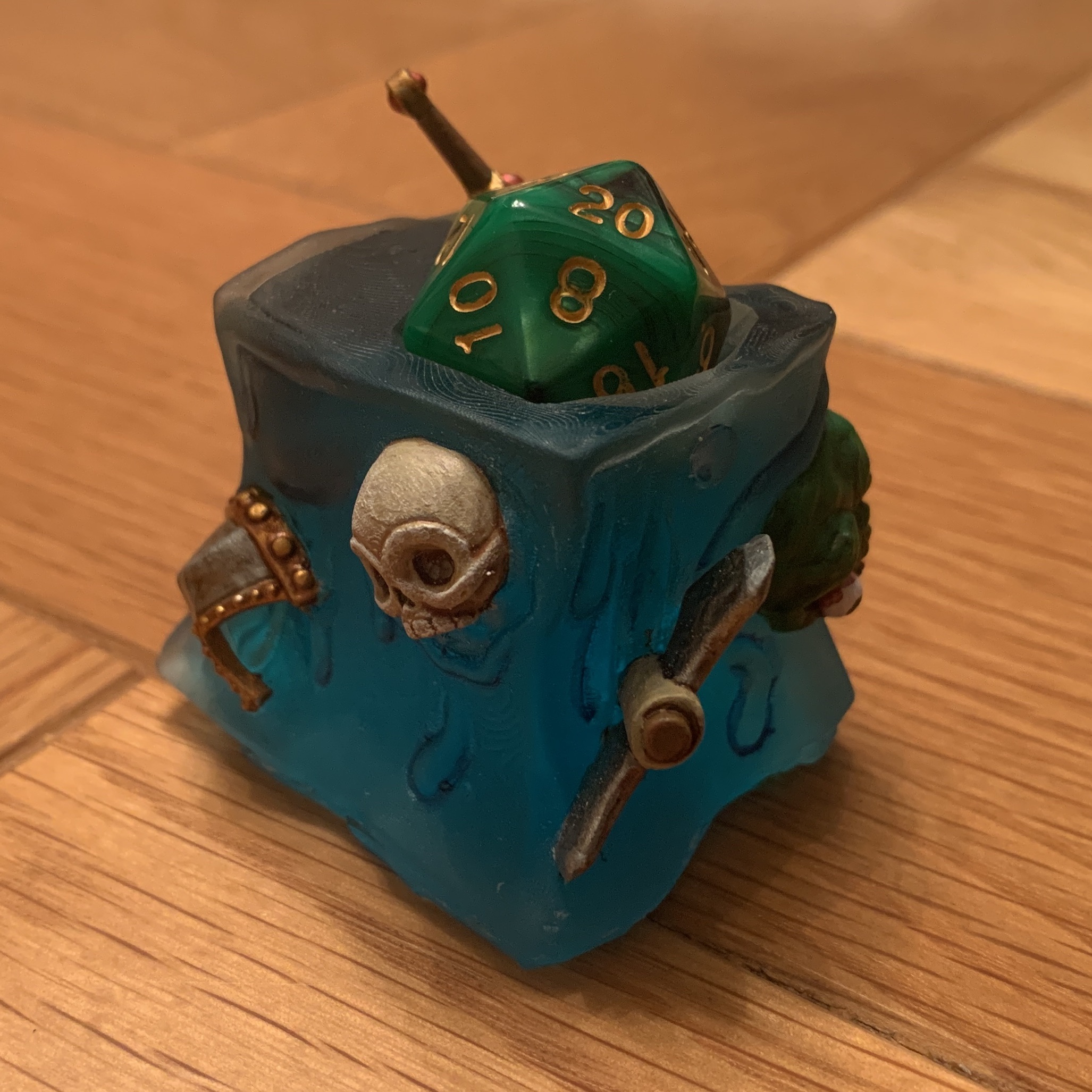 3D Printable Gelatinous Cube Dice Head by Dice Heads