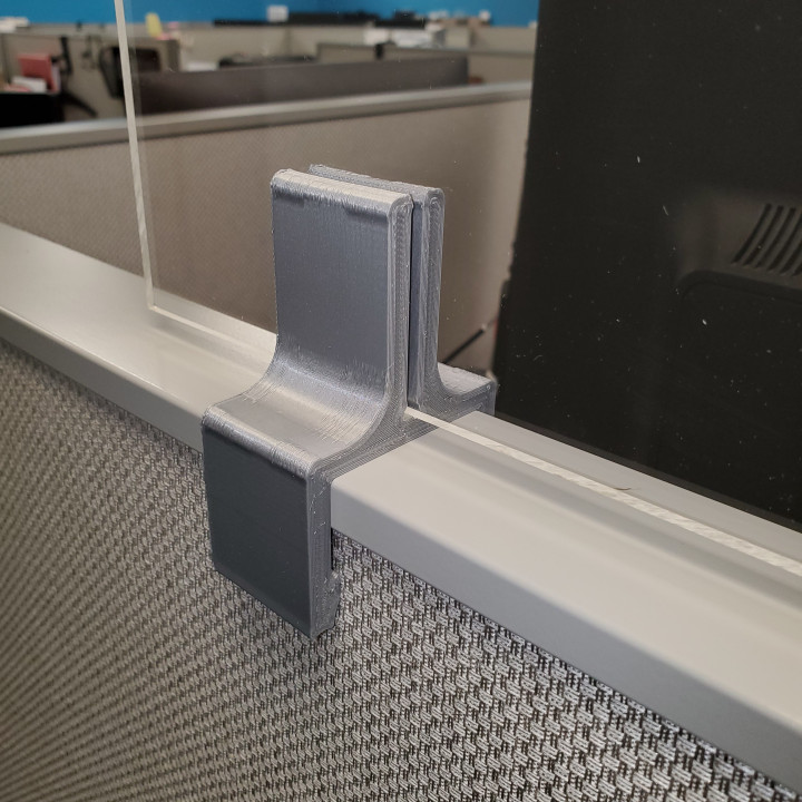 3D Printable .250 Plexiglas support clamp / bracket by BRIAN MCCARTY