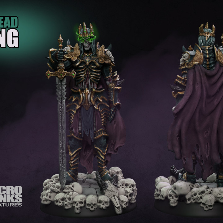 3D Printable UNDEAD COURT set by Necropunks Miniatures