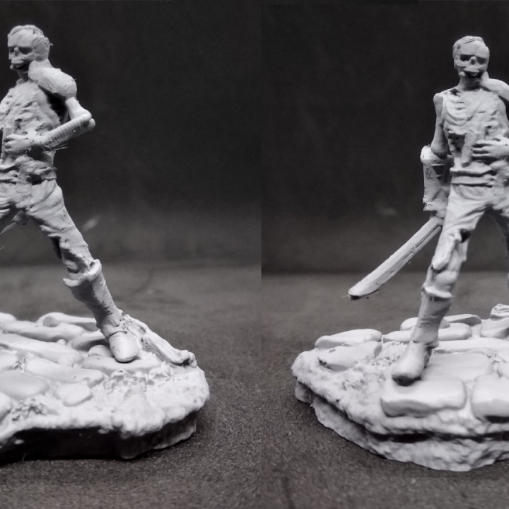 3D Printable UNDEAD PEASANT by Necropunks Miniatures