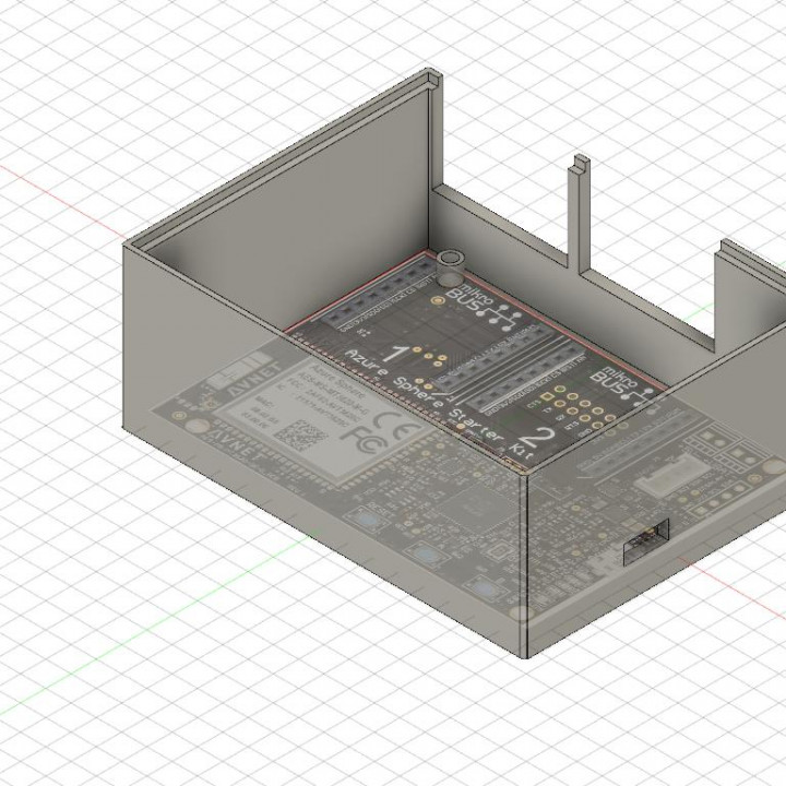 3D Printable Azure Sphere Developers Kit Case by Victor Novak