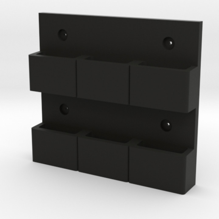 3D Printable Wall-Mounted MOLLE/PALS Mounting System (3 x 2) by Mike S