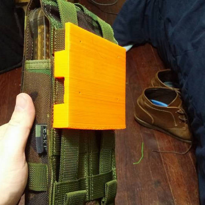 3D Printable Wall-Mounted MOLLE/PALS Mounting System (3 x 2) by Mike S
