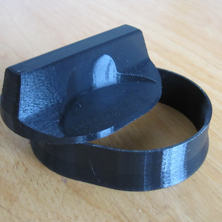 3D Printable Burger patty press / mold / shaper by Damien Hazard