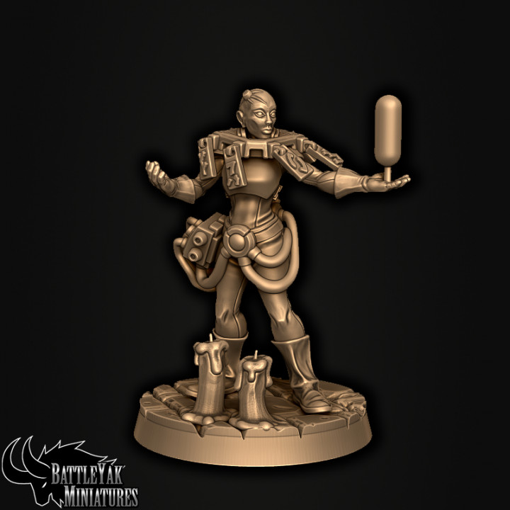 3D Printable Vril Medium A | Beyond Mortality Hero by Battle Yak Miniatures
