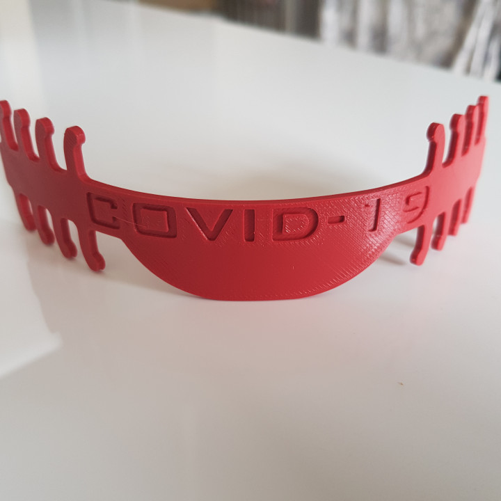 3D Printable Mask comfort strap COVID-19 by CORTEX