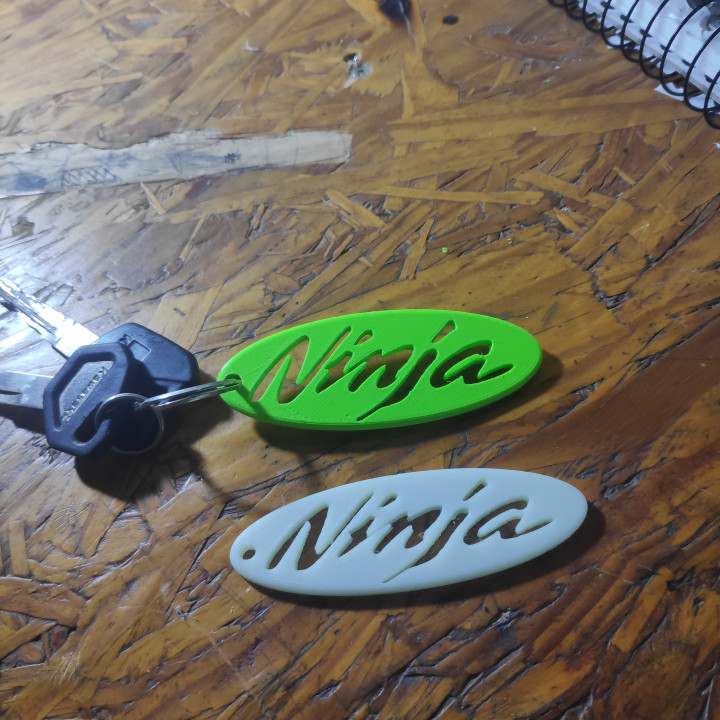 3D Printable ninja keychain by jonas schutz