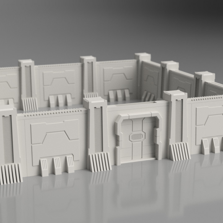 3D Printable Modular Walls for Tabletop and Dioramas by Fr3D ...