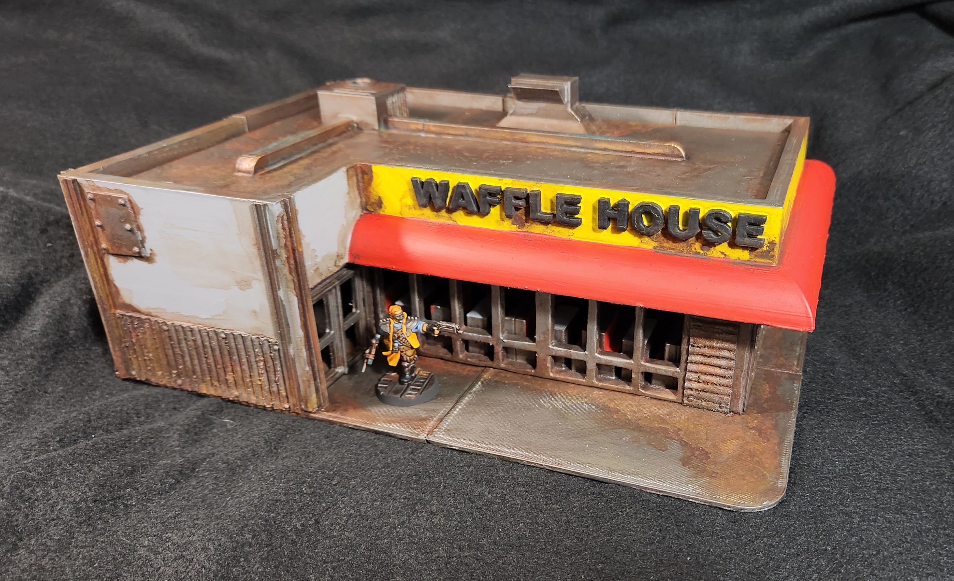 3D Print of N-Scale Waffle House by ThunderGuppy