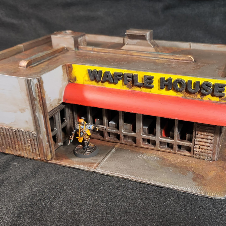 3D Print of N-Scale Waffle House by ThunderGuppy