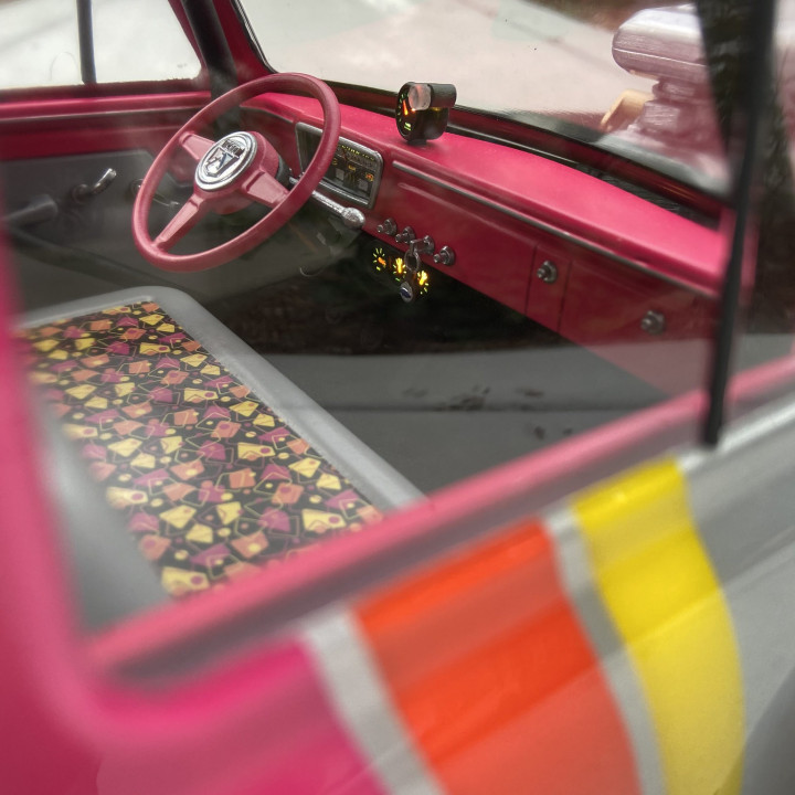 3D Printable Axial SCX10 II 1955 Ford F100 interior by AMPro Engineering