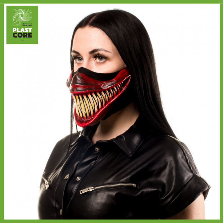 3D Printable Horror Smile Facemask by Plastcore3D
