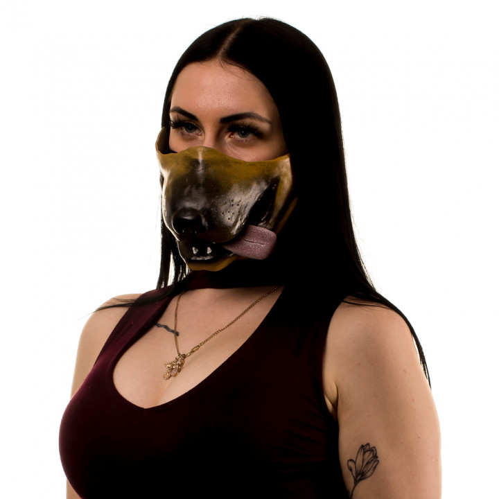3D Printable Dog Facemask by Plastcore3D