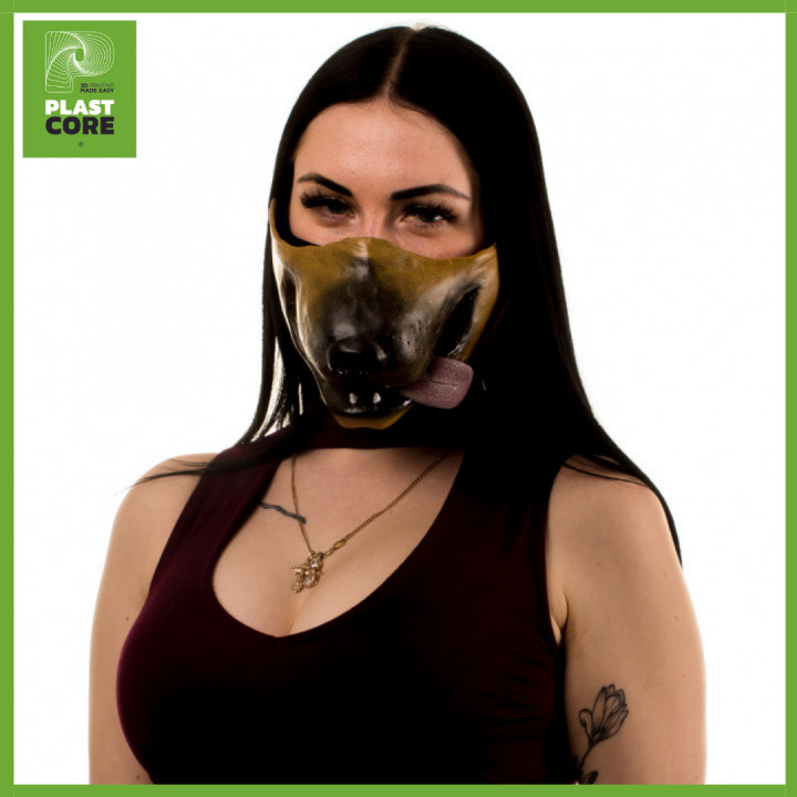 3D Printable Dog Facemask by Plastcore3D