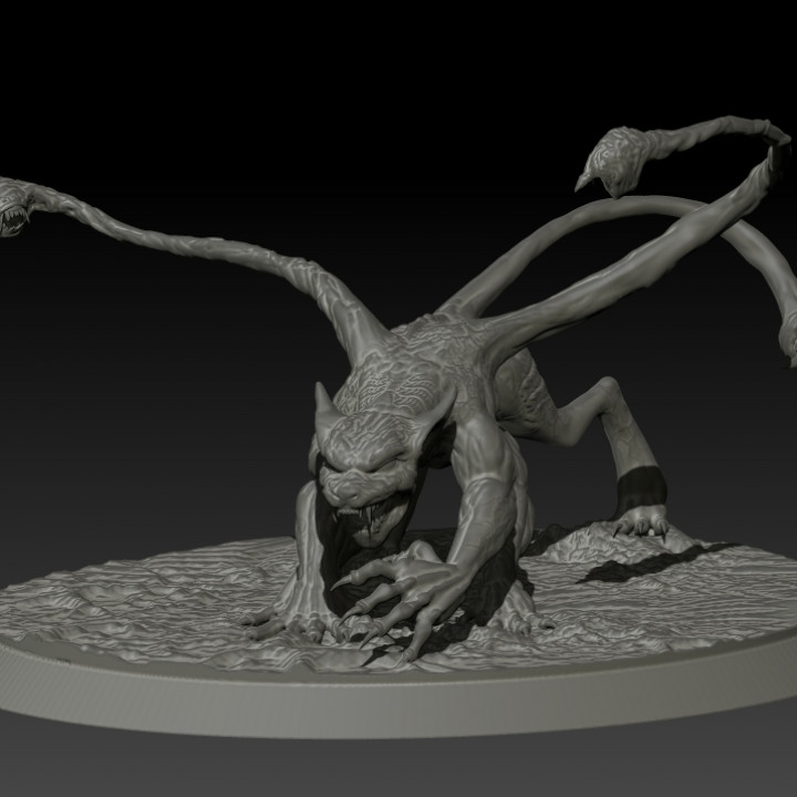 3D Printable Displacer Beast, warp tainted by Christopher Bonner