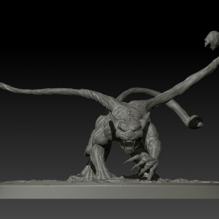 3D Printable Displacer Beast, warp tainted by Christopher Bonner
