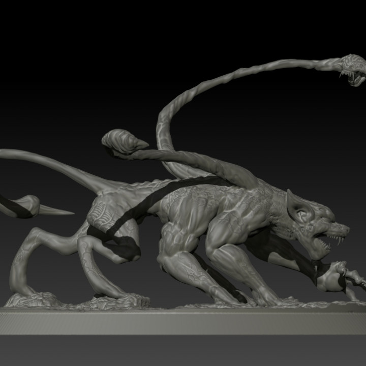 3D Printable Displacer Beast, warp tainted by Christopher Bonner