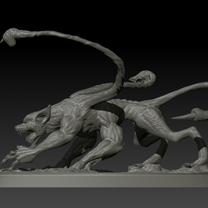 3D Printable Displacer Beast, warp tainted by Christopher Bonner