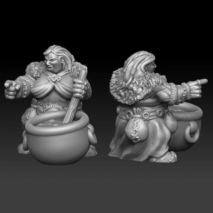 3D Printable Ogre cook by Stanislav Kuznetsov