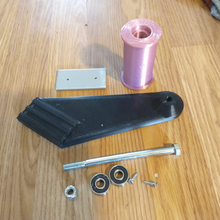 3D Printable Side Mount Spool Holder for Ender 3 by Ed Yother