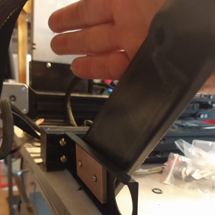 3D Printable Side Mount Spool Holder for Ender 3 by Ed Yother