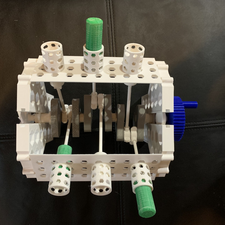 3D Printable Simple V6 Engine by Maximalian Kephart