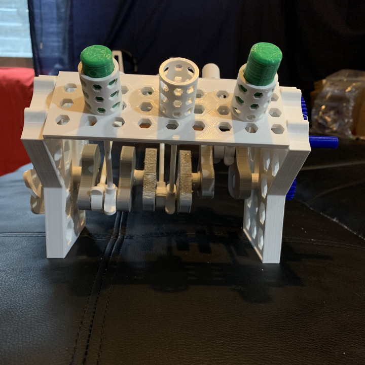 3D Printable Simple V6 Engine by Maximalian Kephart
