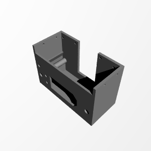 3D Printable power supply cover v1 by Simedru Florin