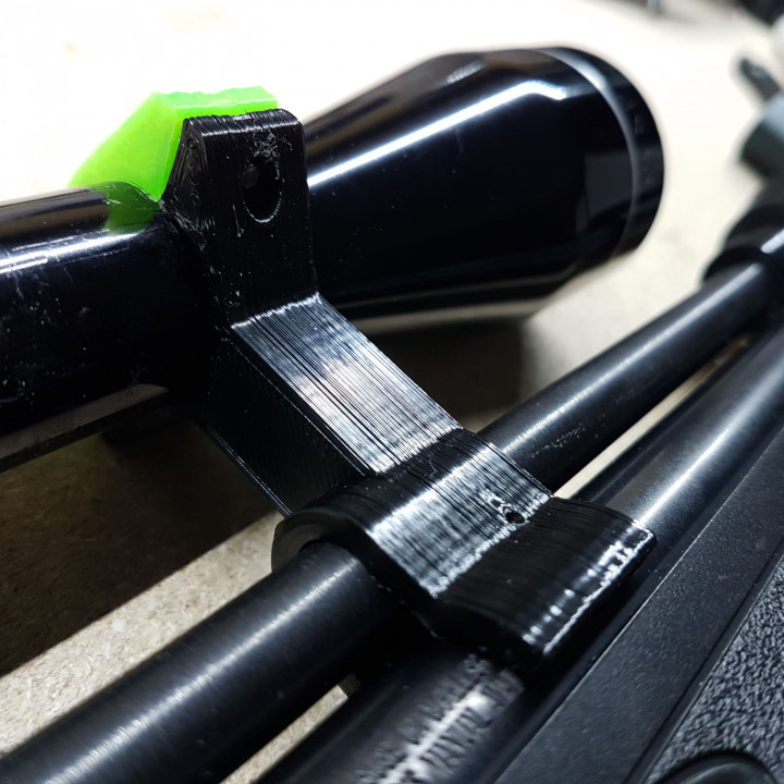 3D Printable Snap on/off Crosman 1377/1322 scope mounts by Dirk