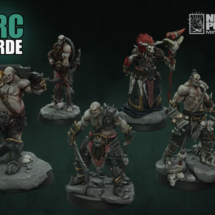 3D Printable ORC HORDE set by Necropunks Miniatures