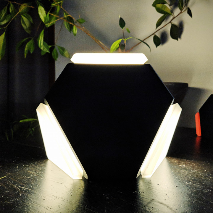 3D Printable The Cyberhedron Lamp by Kalle-Iivari Mononen