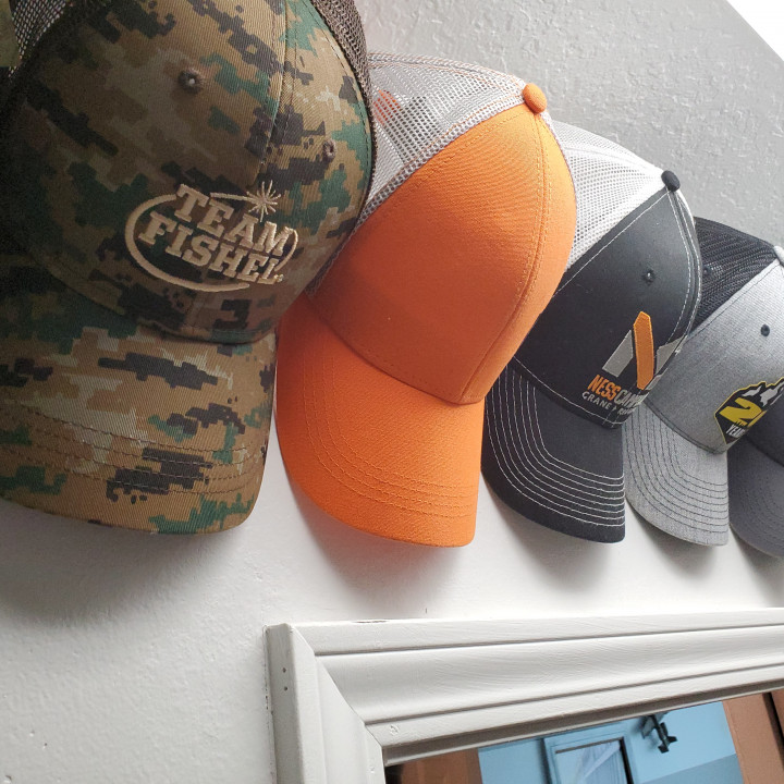 3D Printable Hat Hanger by Brent Olsen