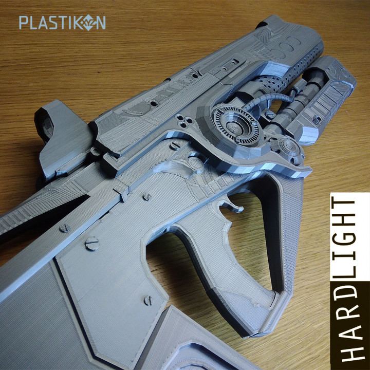 3D Printable Destiny Hard Light by PLASTIKON 3D Design