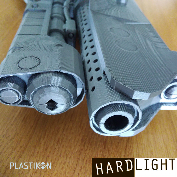3D Printable Destiny Hard Light by PLASTIKON 3D Design