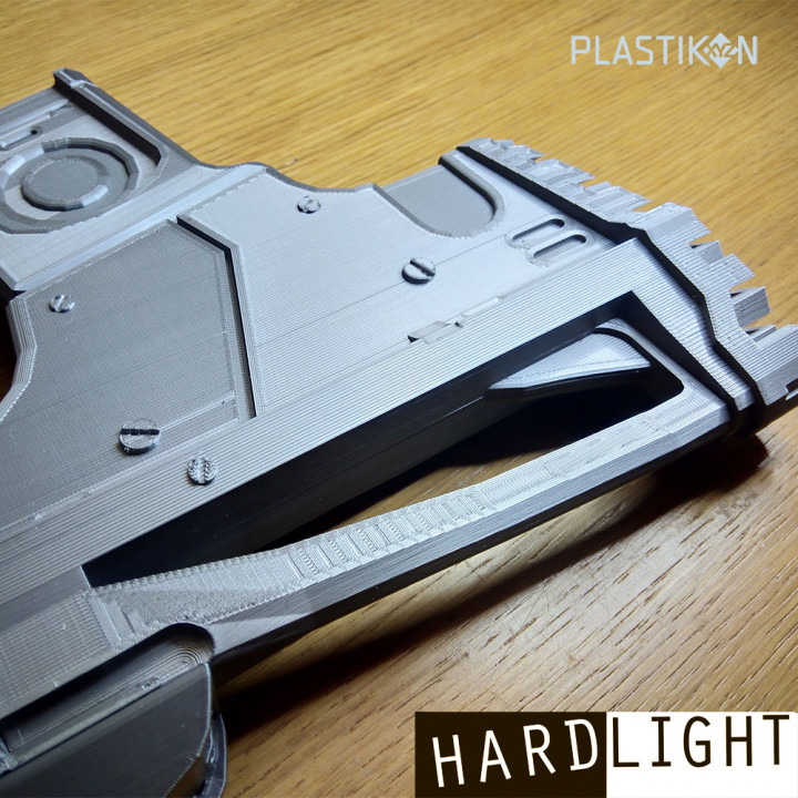 3D Printable Destiny Hard Light by PLASTIKON 3D Design