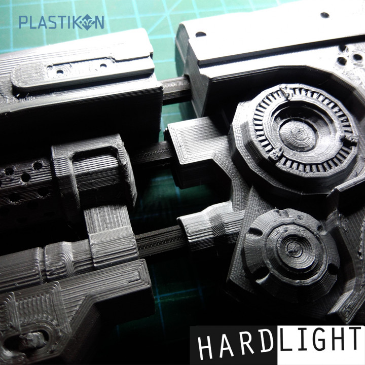 3D Printable Destiny Hard Light by PLASTIKON 3D Design