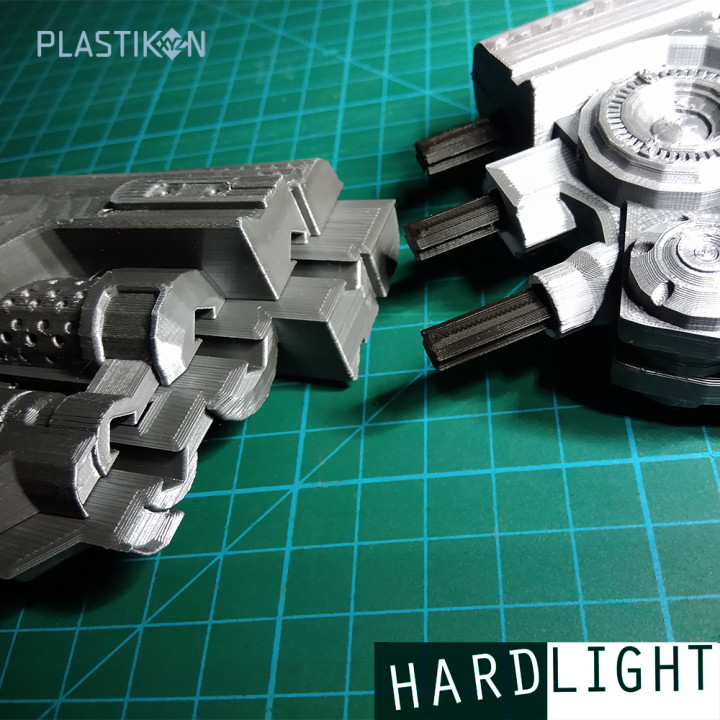 3D Printable Destiny Hard Light by PLASTIKON 3D Design