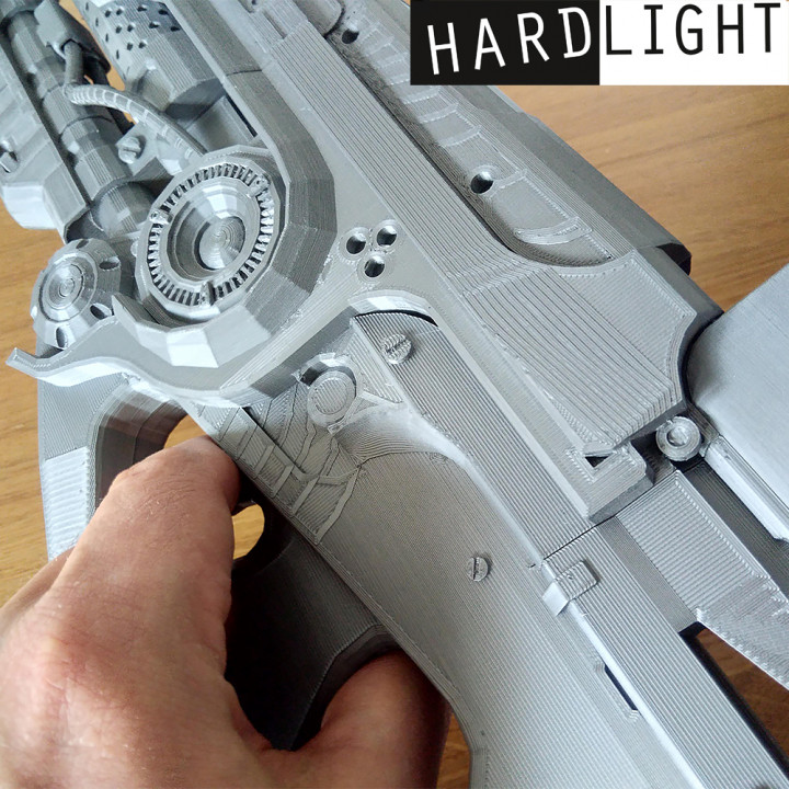 3D Printable Destiny Hard Light by PLASTIKON 3D Design