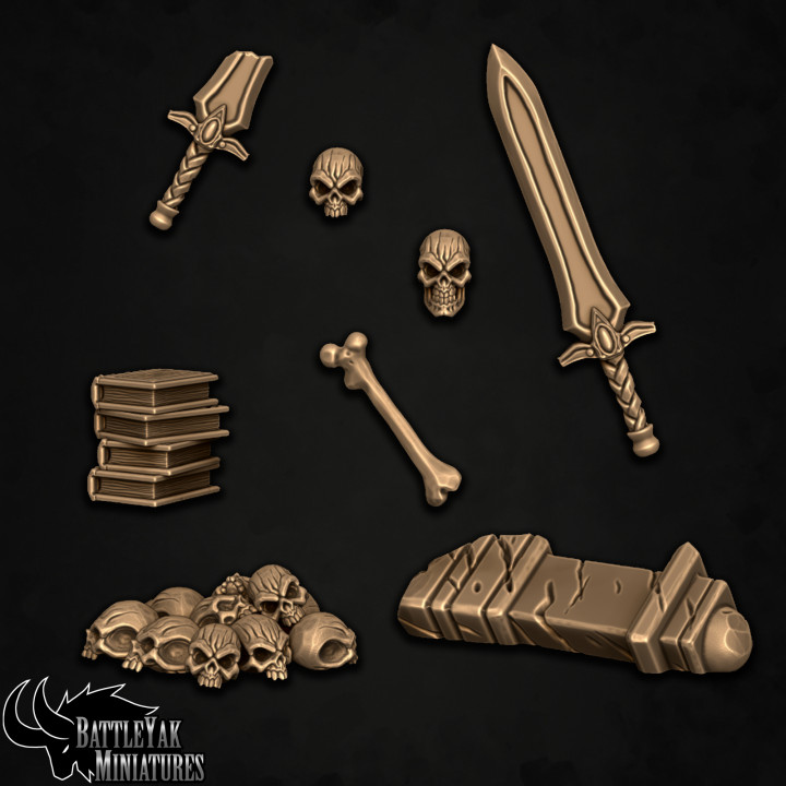 3D Printable Battlefield Base Set by Battle Yak Miniatures