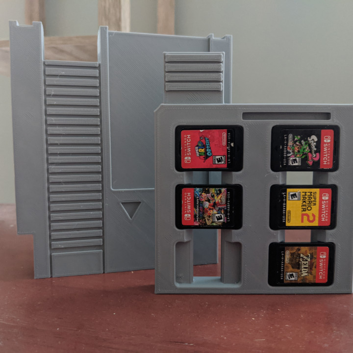 3D Printable NES Switch Cartridge Case V2 by Flying Purple Cow