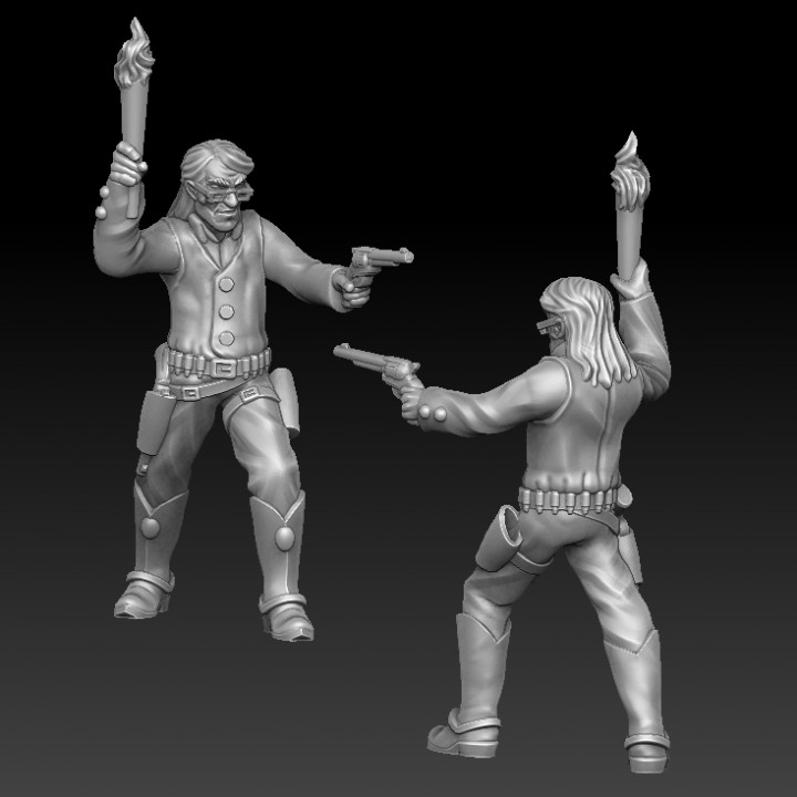 3D Printable Adventurer with torch by Stanislav Kuznetsov