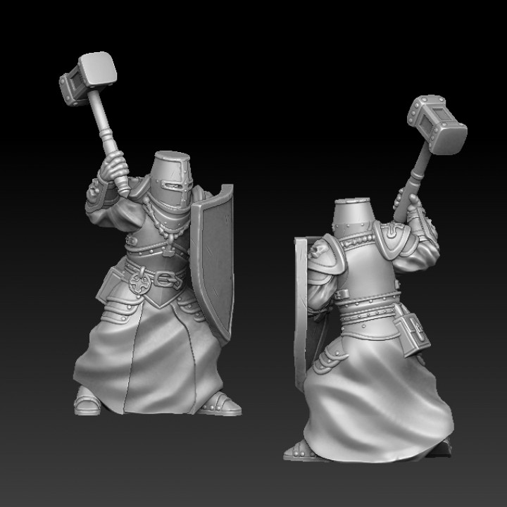 3D Printable Hammer knights pack by Stanislav Kuznetsov